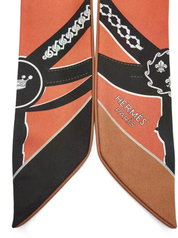 Hermès La Promenade Du Matin Forever Twilly Scarf