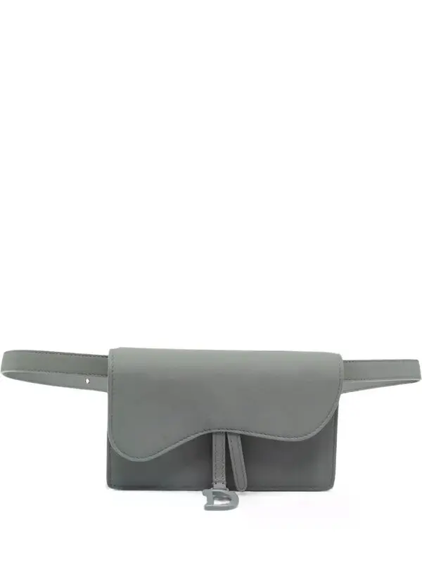 Dior 2020 Saddle Pouch Belt Bag - Grey