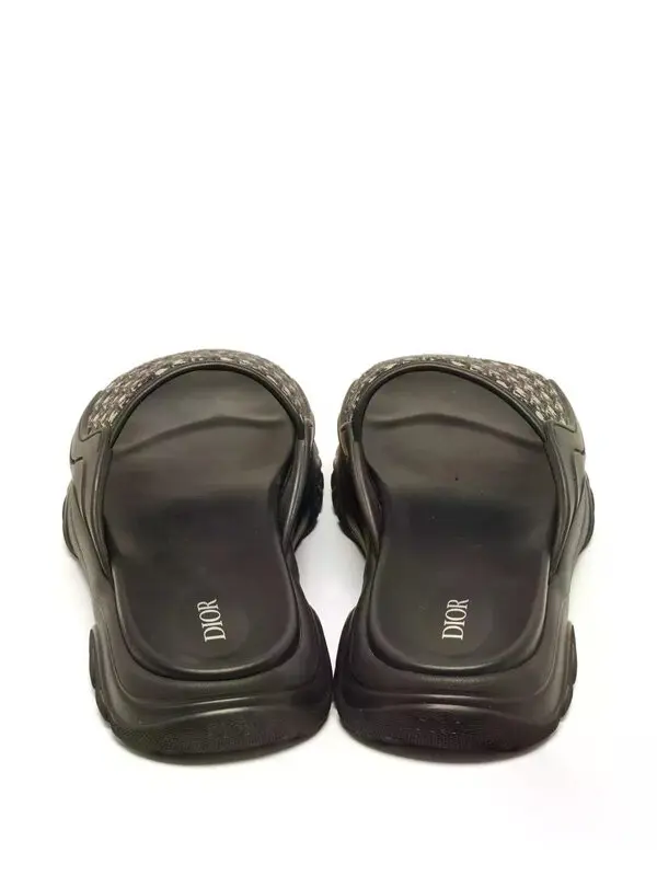 Dior Oblique Jacquard Slides - Black