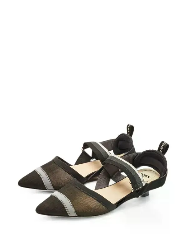 Fendi Colibri Slingback Ballet Flats