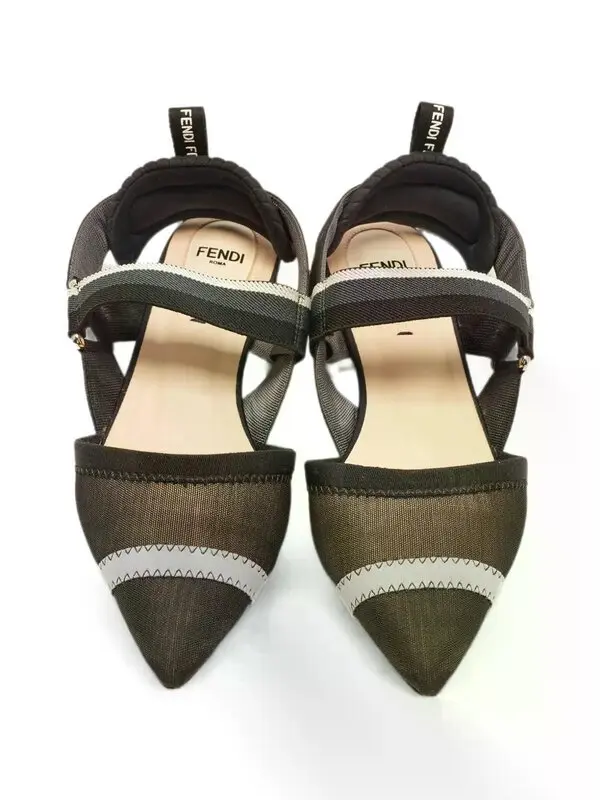 Fendi Colibri Slingback Ballet Flats