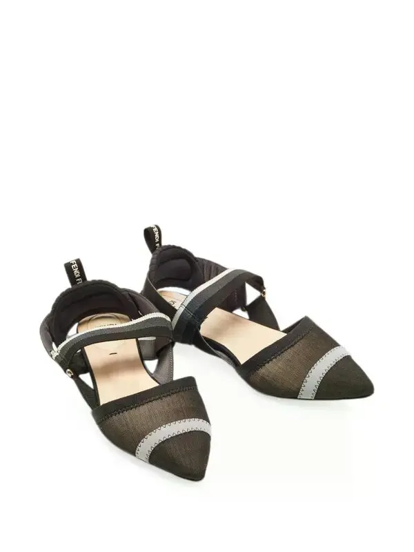 Fendi Colibri Slingback Ballet Flats