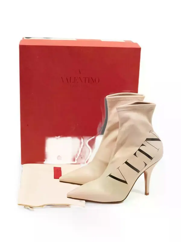 Valentino Garavani Vltn Logo Stiletto Ankle Boots