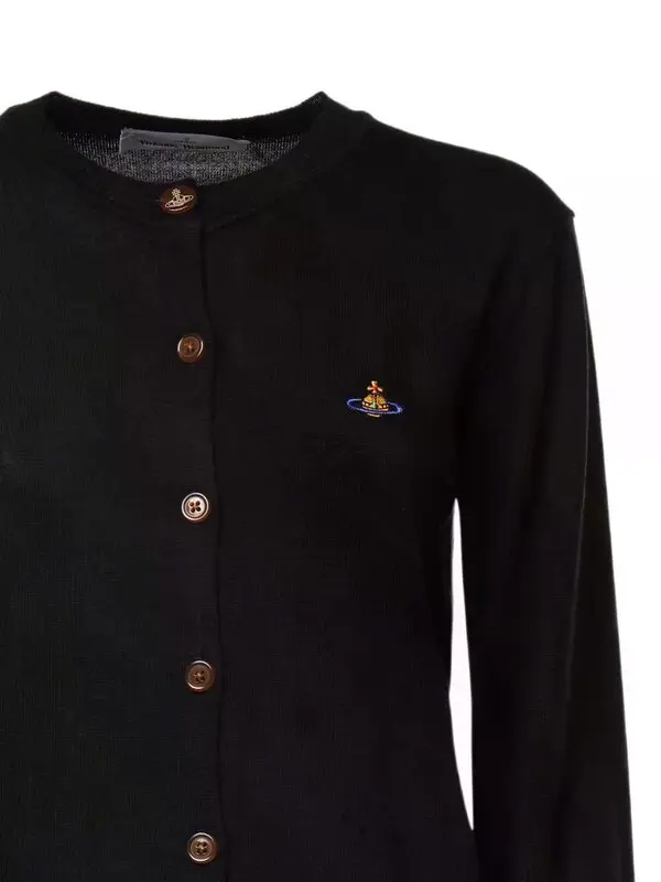 VIVIENNE WESTWOOD Orb-embroidered Button-up Cardigan