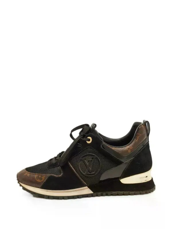 LOUIS VUITTON Run Away Monogram Sneakers - Black