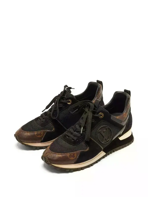 LOUIS VUITTON Run Away Monogram Sneakers - Black
