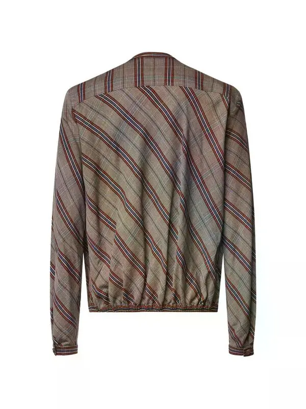 VIVIENNE WESTWOOD Striped Zip-up Shirt