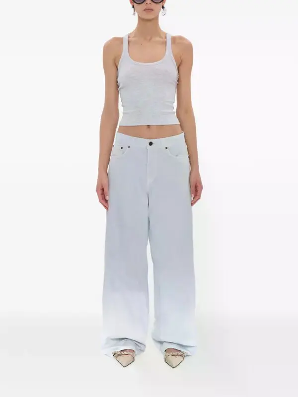 HAIKURE Logo-patch Wide-leg Jeans - Blue