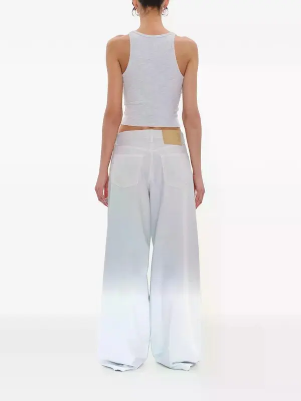 HAIKURE Logo-patch Wide-leg Jeans - Blue
