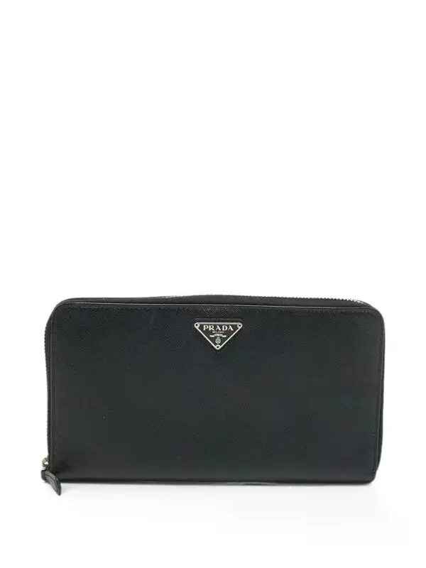 Prada Saffiano Lux Zip-around Wallet