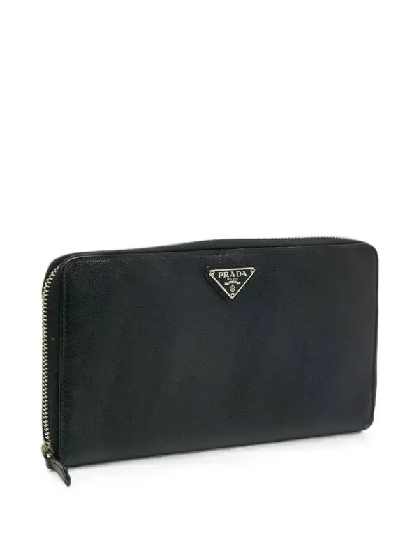 Prada Saffiano Lux Zip-around Wallet