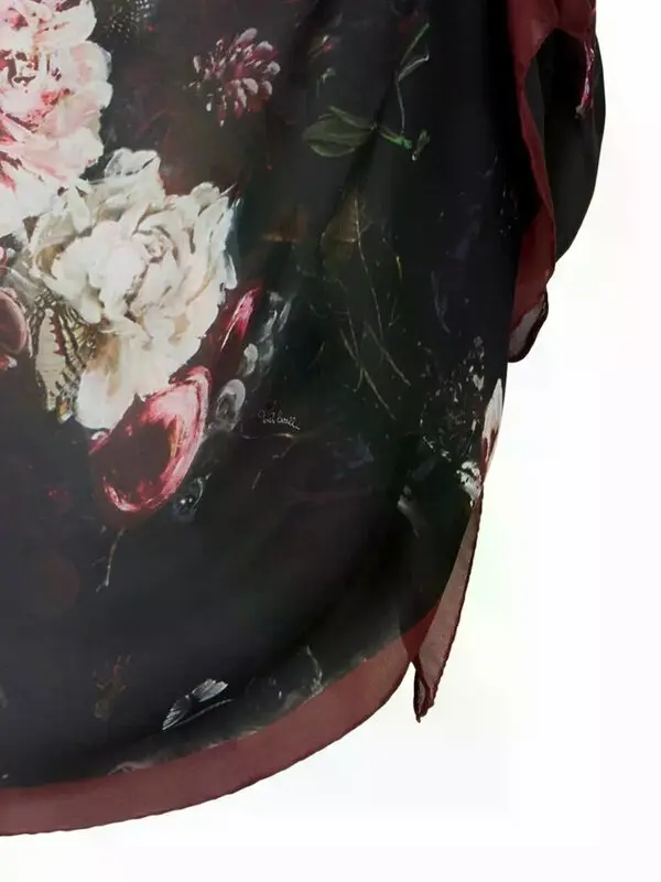 Roberto Cavalli Floral-print Silk Scarf
