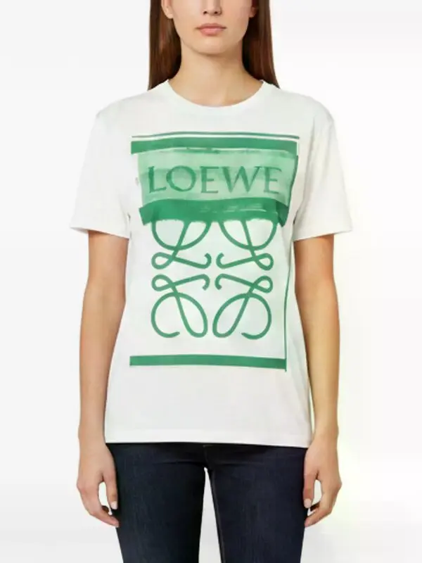 Loewe Logo Print T-shirt - White