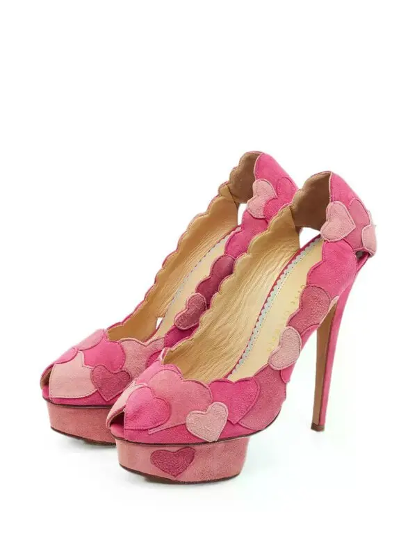 CHARLOTTE OLYMPIA Dolly Heart-patch Pumps