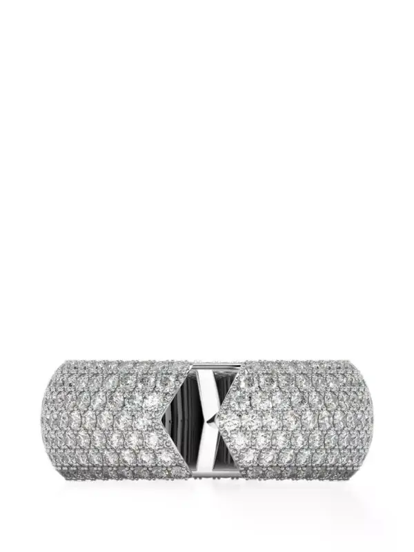SOLO FOR DIAMONDS Pavé-set Diamond-embellished Ring