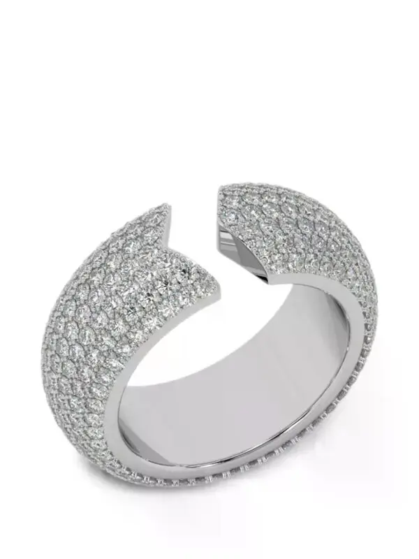 SOLO FOR DIAMONDS Pavé-set Diamond-embellished Ring