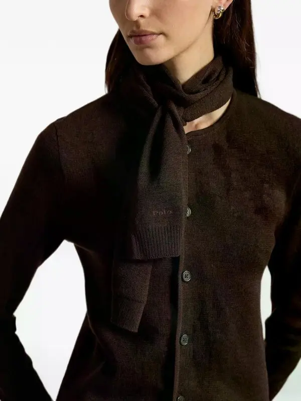 Polo Ralph Lauren Tie-scarf Wool Cardigan