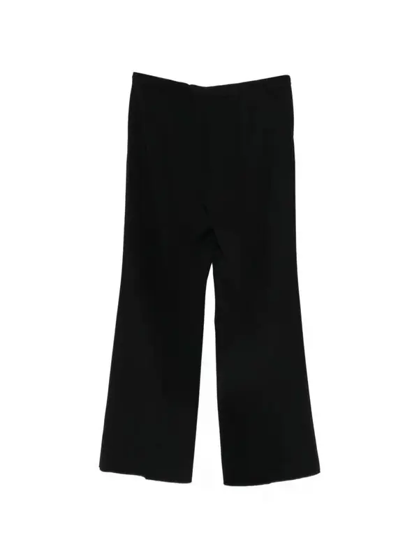 Marina Rinaldi Crepe Pressed-crease Flared Trousers
