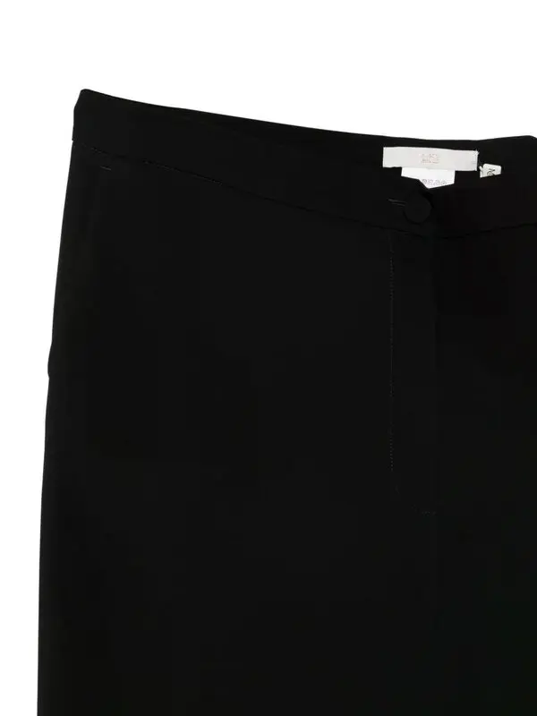 Marina Rinaldi Crepe Pressed-crease Flared Trousers