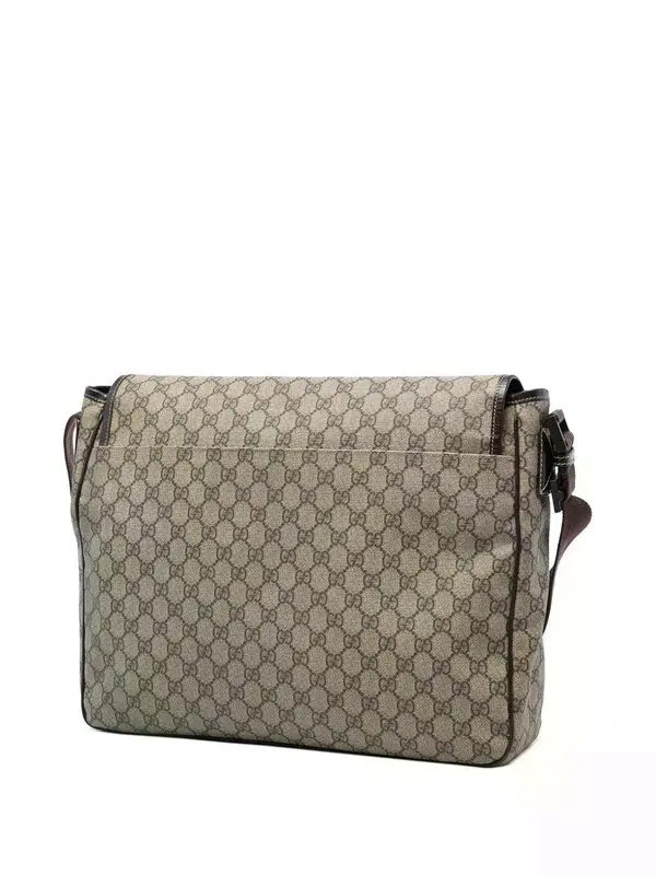 Gucci 2016-2026 Large Gg Supreme Interlocking G Messenger Bag Crossbody Bag