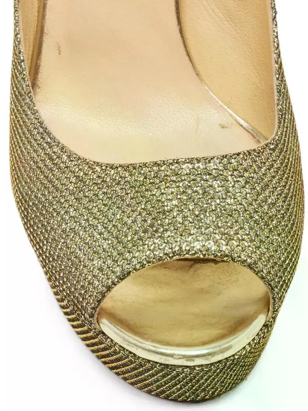 JIMMY CHOO Dahlia Glitter Platform Pumps