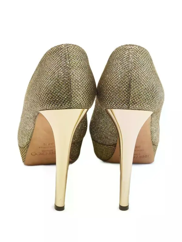 JIMMY CHOO Dahlia Glitter Platform Pumps
