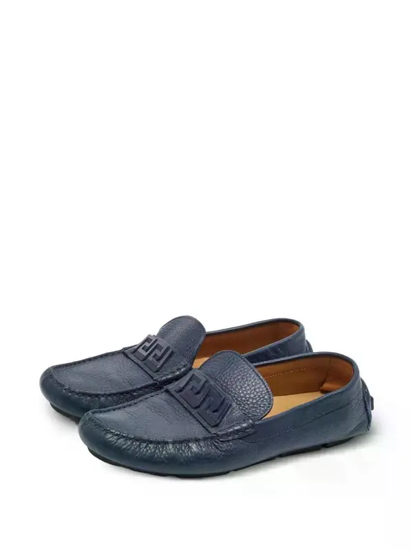 Versace La Greca Leather Loafers