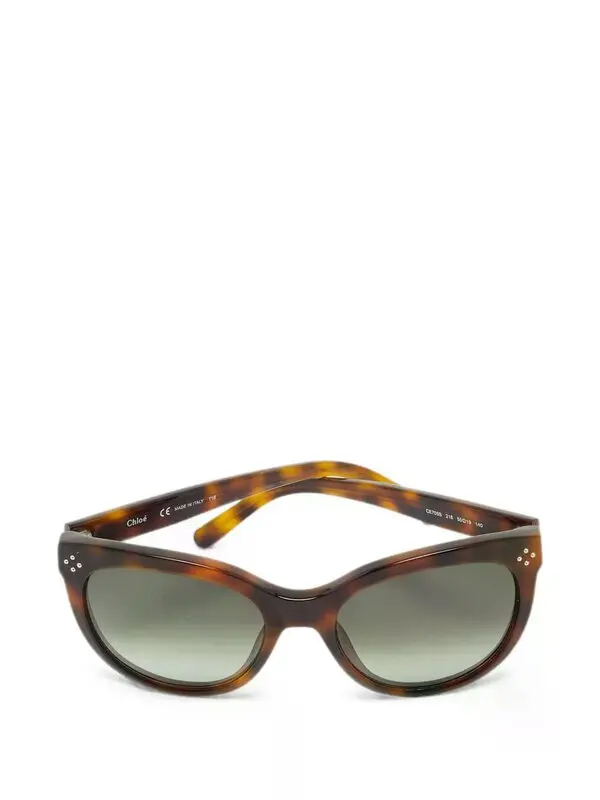 Chloé Tortoiseshell-effect Cat-eye Sunglasses