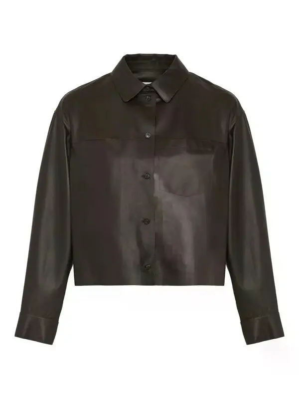 YVES SALOMON Leather Shirt