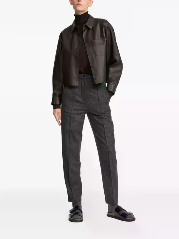 YVES SALOMON Leather Shirt