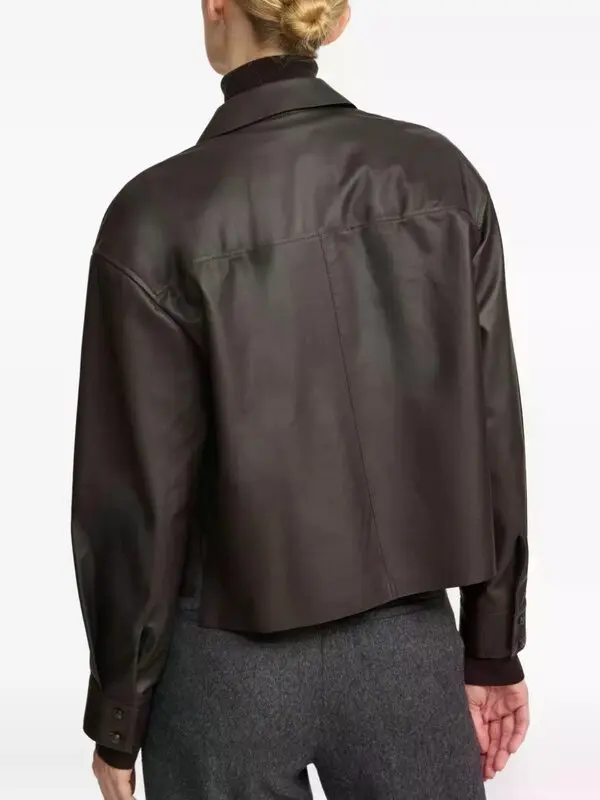 YVES SALOMON Leather Shirt