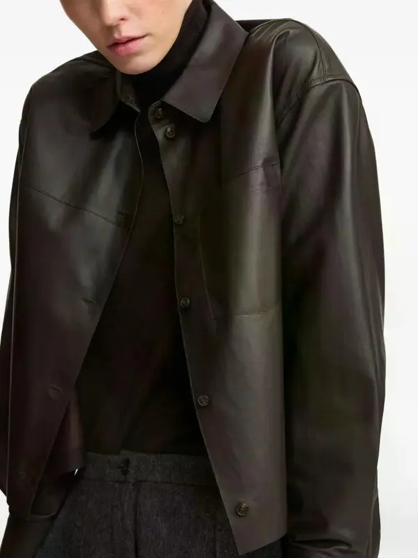 YVES SALOMON Leather Shirt