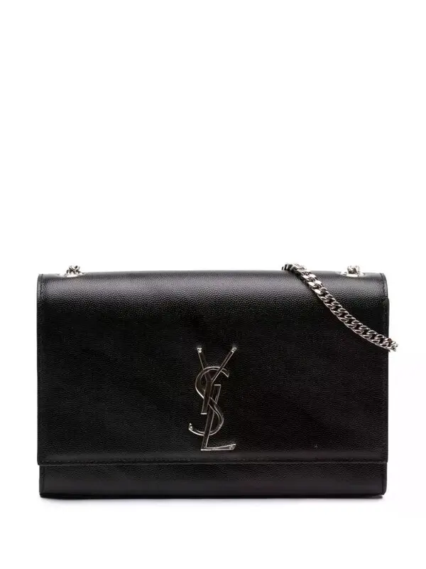 Saint Laurent 2013 Medium Grain De Poudre Monogram Kate Crossbody Bag