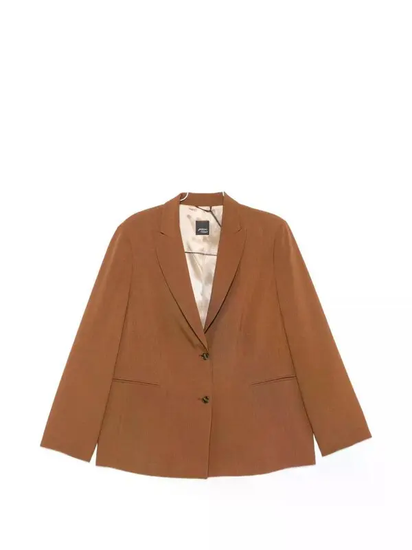 Marina Rinaldi Padana Single-breasted Peak-lapels Blazer - Brown