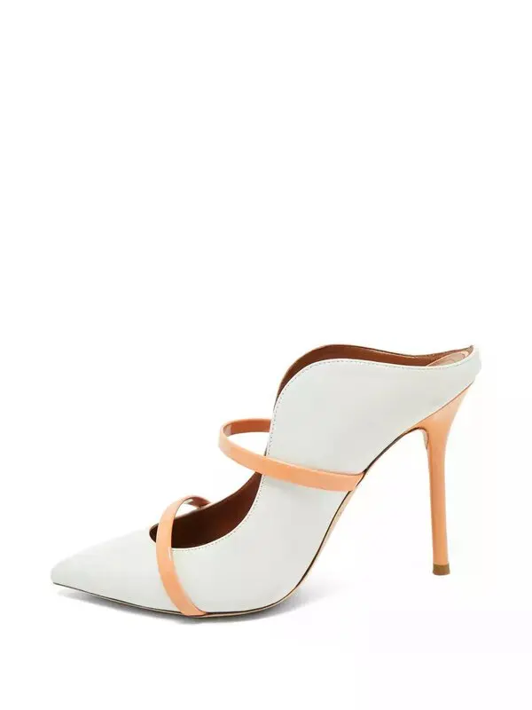 MALONE SOULIERS Maureen Curved-strap Pumps - White