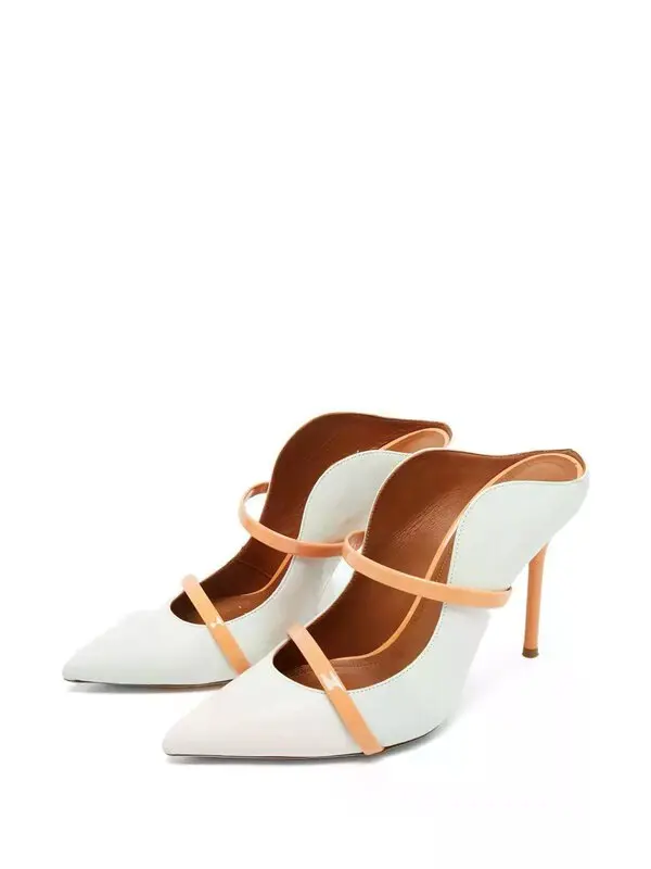 MALONE SOULIERS Maureen Curved-strap Pumps - White