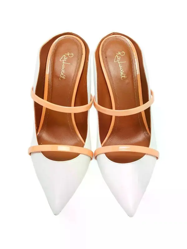 MALONE SOULIERS Maureen Curved-strap Pumps - White