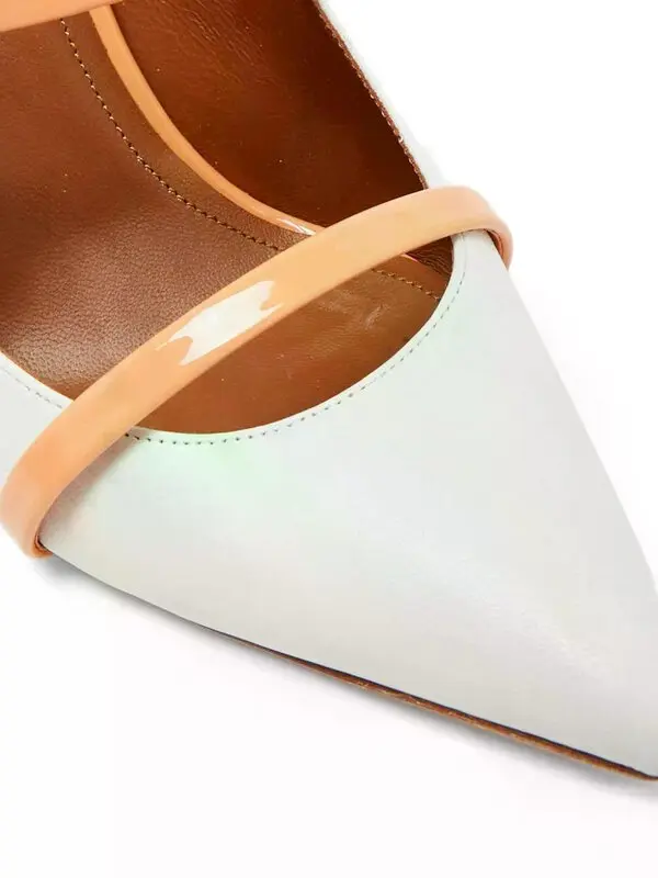MALONE SOULIERS Maureen Curved-strap Pumps - White