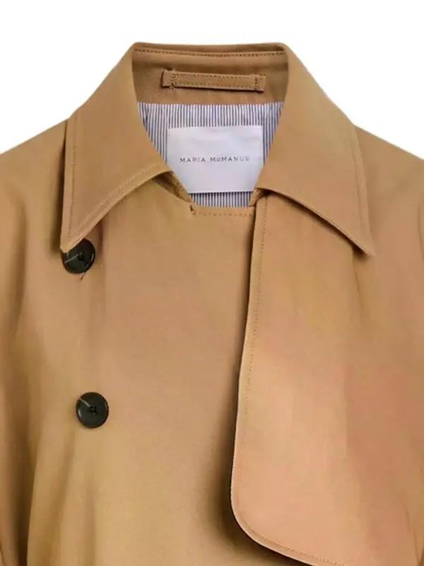 Maria Mcmanus Double-faced Belted Trench Coat