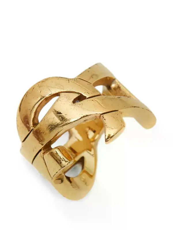 Saint Laurent Opyum Monogram Ring -tone Metal