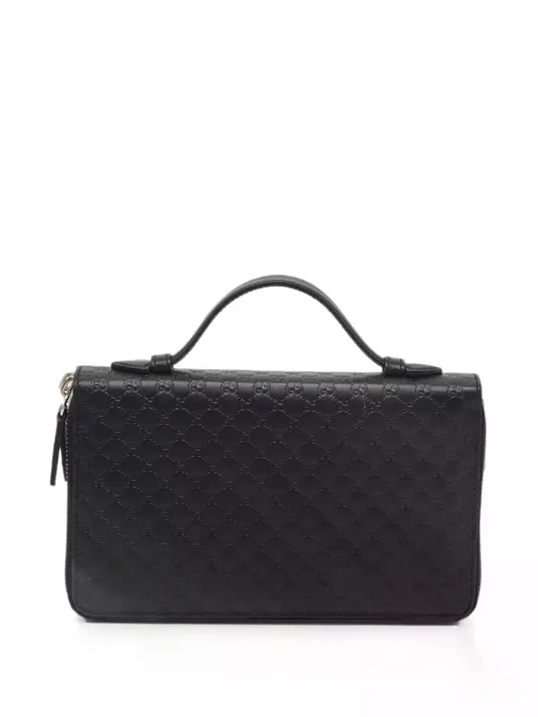 Gucci Double Zip Guccissima Clutch Bag