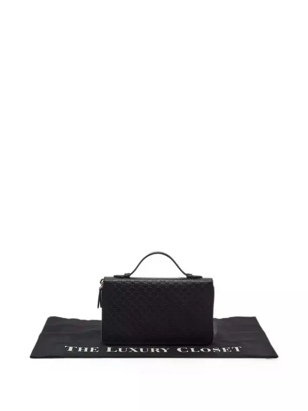 Gucci Double Zip Guccissima Clutch Bag