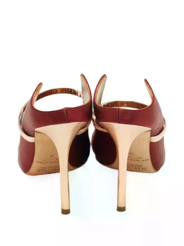 MALONE SOULIERS Maureen Metallic-strap Mules - Red