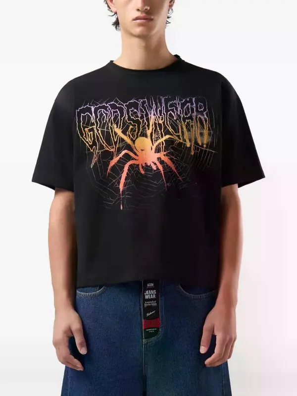 Gcds Graphic-print Cropped T-shirt