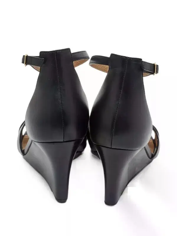 Hermès Legend H-shaped Wedge Sandals