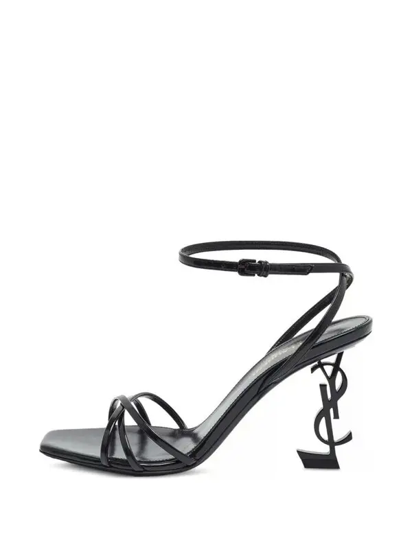 Saint Laurent Opyum Ankle-strap Sandals - Black