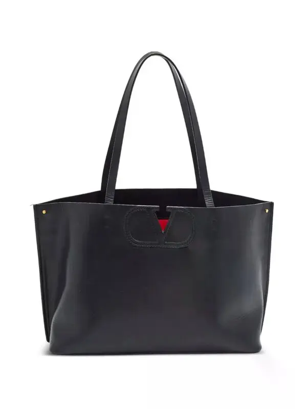 Valentino Garavani Vlogo Cutout Tote Bag - Black