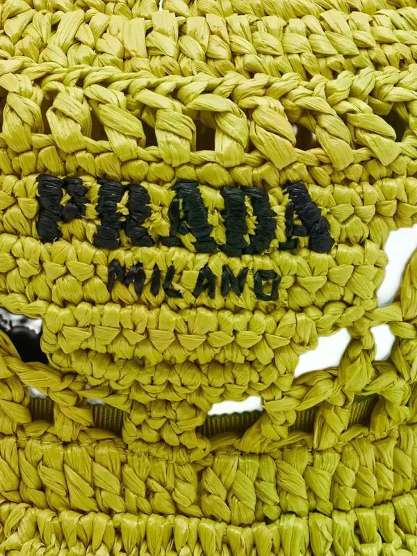 Prada Crochet Bucket Hat - Yellow