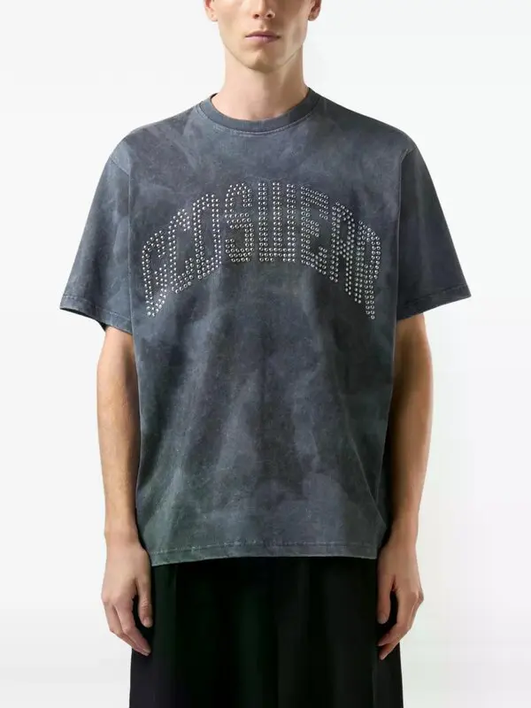 Gcds Logo-studded Washed T-shirt