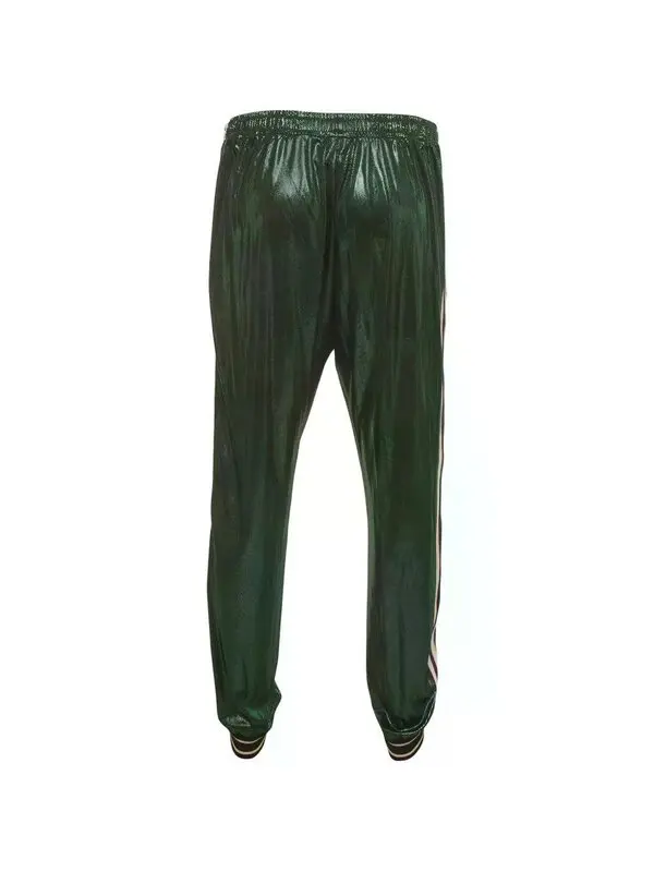 Gucci Logo Striped Laminated Track Pants